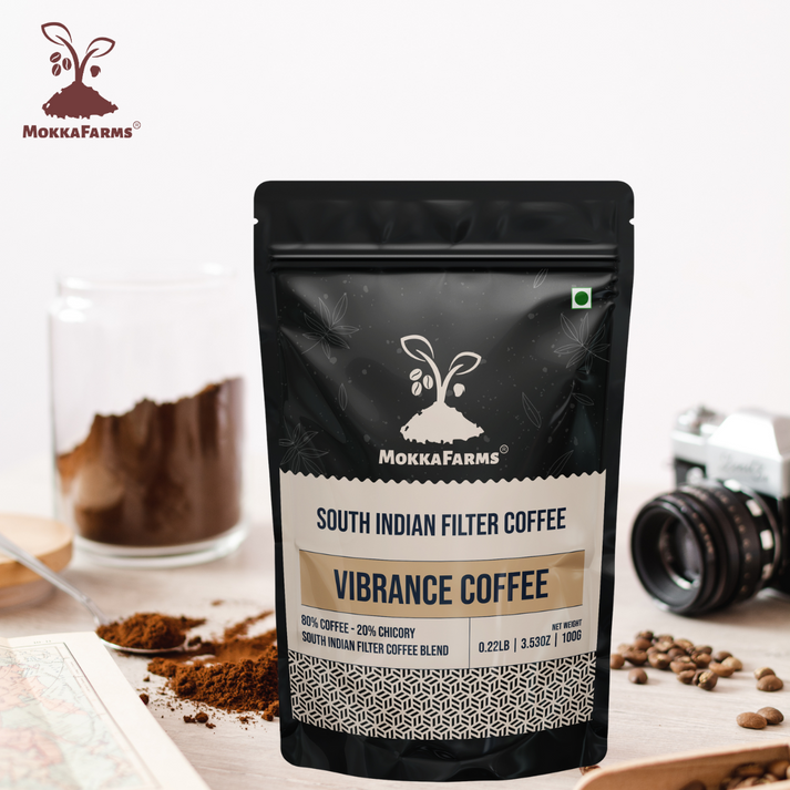 MokkaFarms Vibrance | 80% Coffee, 20% Chicory | Chicory Filter Coffee